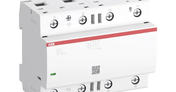 Купить Контактор ABB ESB100-40N-06 модульный (100А АС-1, 4НО), катушка 230В AC/DC с доставкой ...